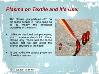 Plasma technology In Textile | PPTX
