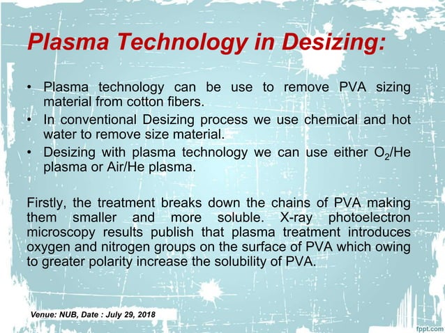 Plasma technology In Textile | PPTX
