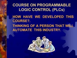 Presentation Plc Course | PPTX