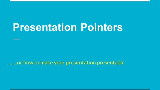Presentation pointers (1) | PPTX