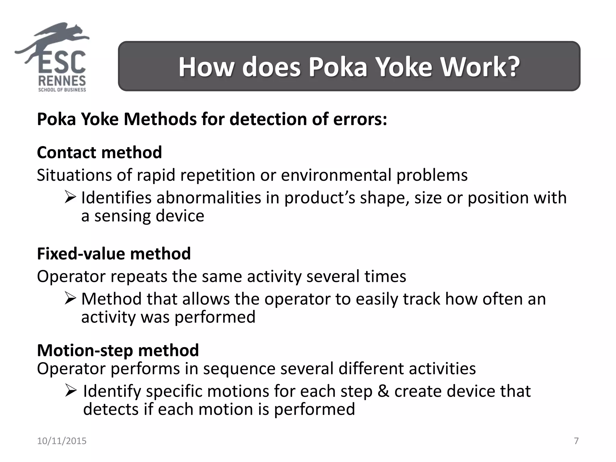 Poka Yoke | PPTX