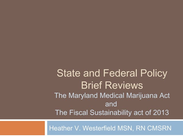 Presentation policy brief slide sharewesterfield | PPT