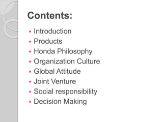 Honda & General Motor | PPTX | Automotive Industry | Industries