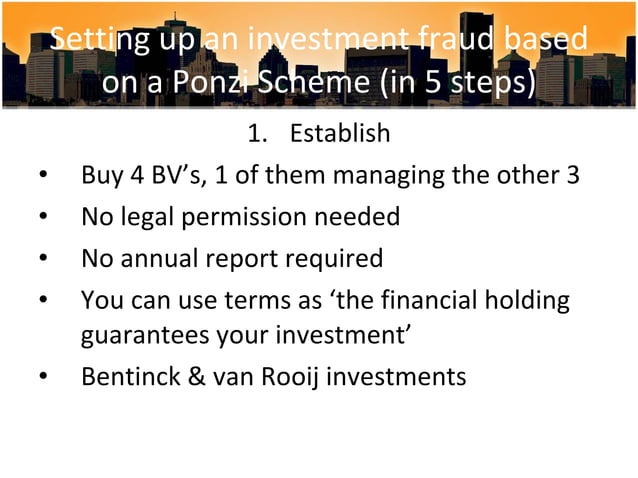 Presentation Ponzi | PPT