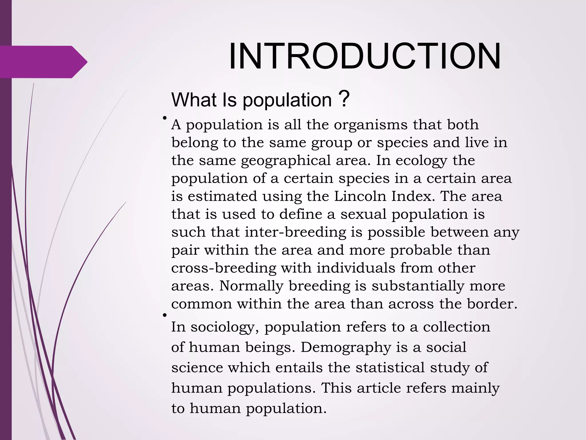population ppt | PPTX