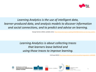 How Learning Analytics can Support Teaching and Learning | PDF