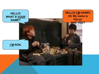 Personal Information Harry Potter | PPTX