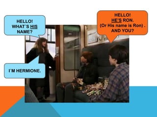Personal Information Harry Potter | PPTX