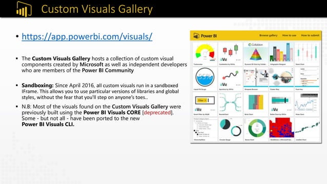 Creating custom visuals with Power BI Visuals CLI | PPTX | Web Development | Internet
