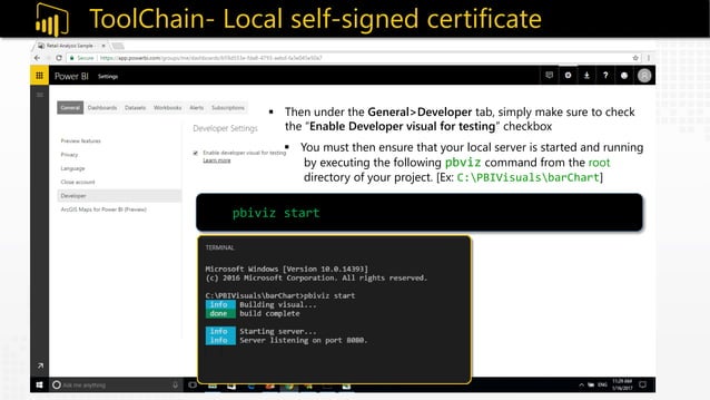 Creating custom visuals with Power BI Visuals CLI | PPTX | Web Development | Internet