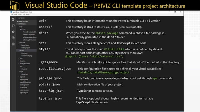 Creating custom visuals with Power BI Visuals CLI | PPTX | Web Development | Internet