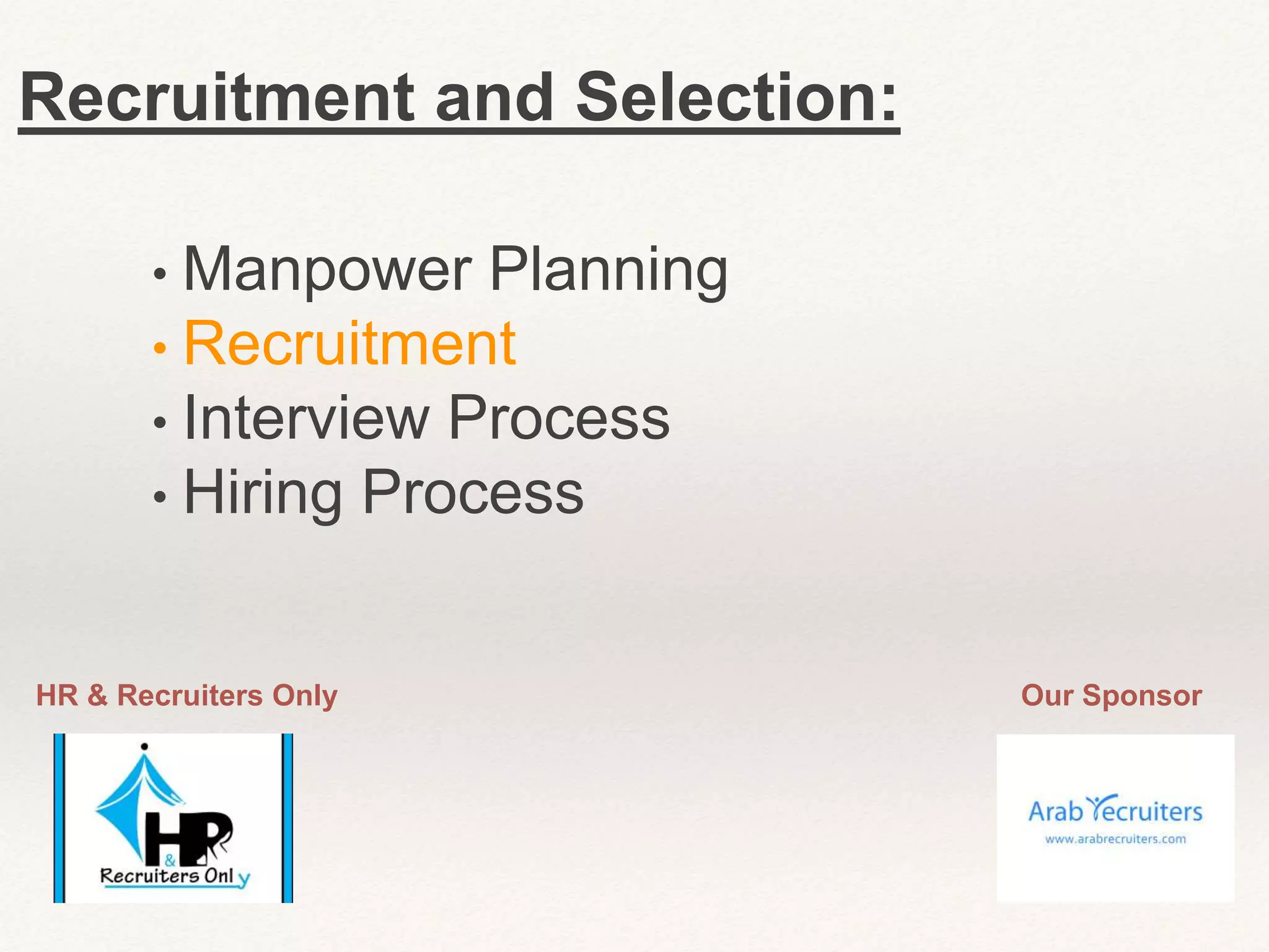 Recruitment of Hard to Fill Positions | PPTX