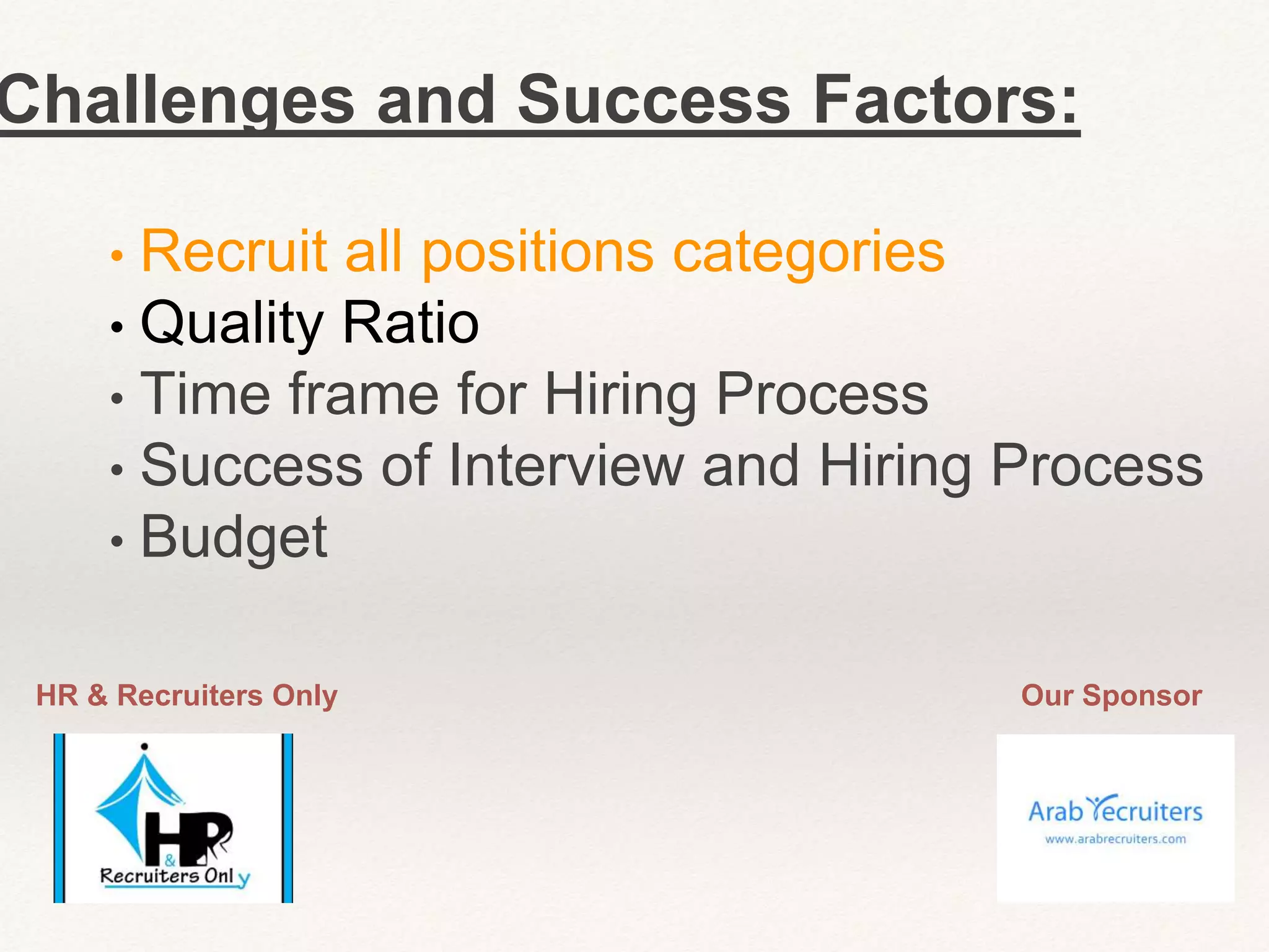 Recruitment of Hard to Fill Positions | PPTX