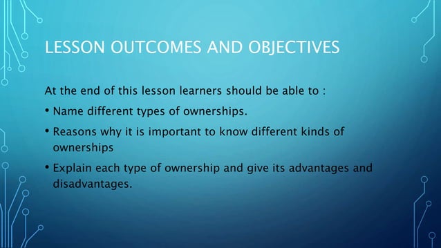 types of ownerships | PPTX