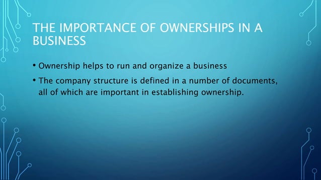Types Of Ownerships | Pptx