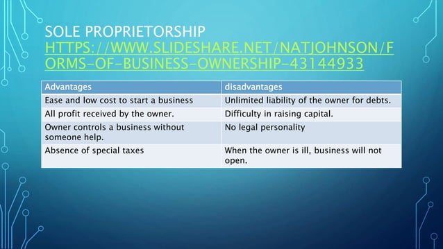 types of ownerships | PPTX