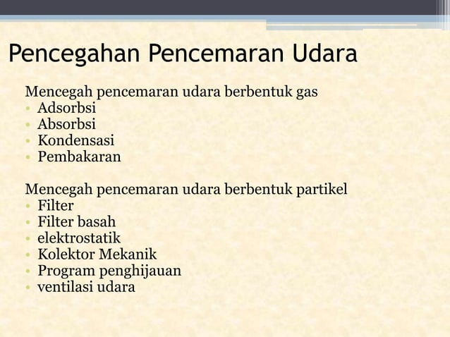 Presentation pencemaran udara | PPT