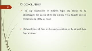 Air Plane Flap Mechanism | PPTX