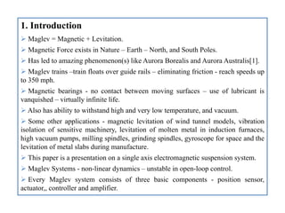 Analysis of Simple Maglev System using Simulink | PPT