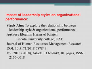 Leadership Styles | PPTX