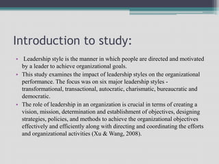Leadership Styles | PPTX