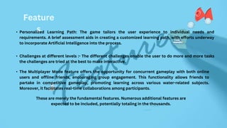 H2O QUEST , An integrated gameplay with educational content. | PPTX