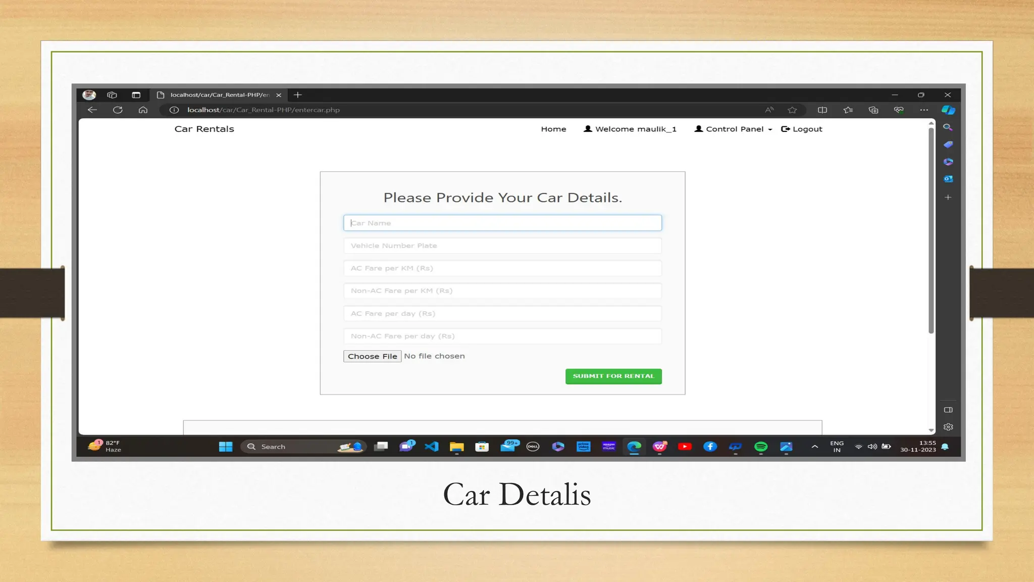 Online Car Rental System PHP and Mysql project | PPTX