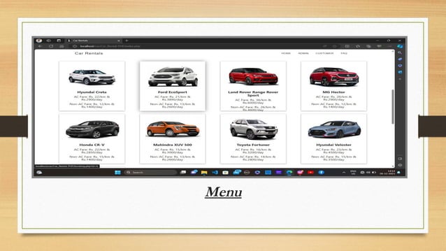 Online Car Rental System PHP and Mysql project | PPTX