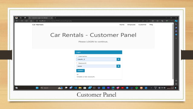Online Car Rental System PHP and Mysql project | PPTX