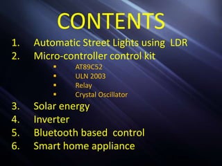 Smart home appliance Control Niet Alwar | PPTX