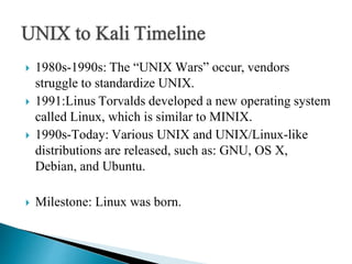 powe point presentation on kali linux and ethical hacking | PPTX