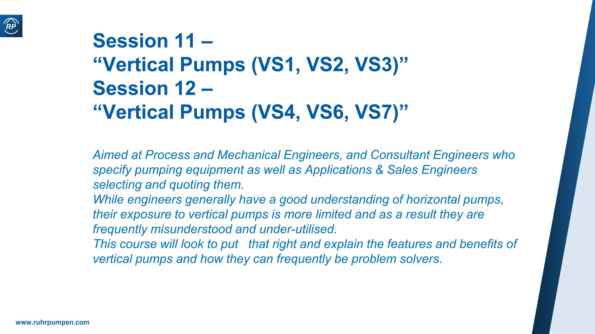 Presentation PPT Session 11 - Vertical Pumps Part 1 - VS1,2,3.pdf