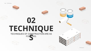 PRESENTATION building material and construction methods | PPTX