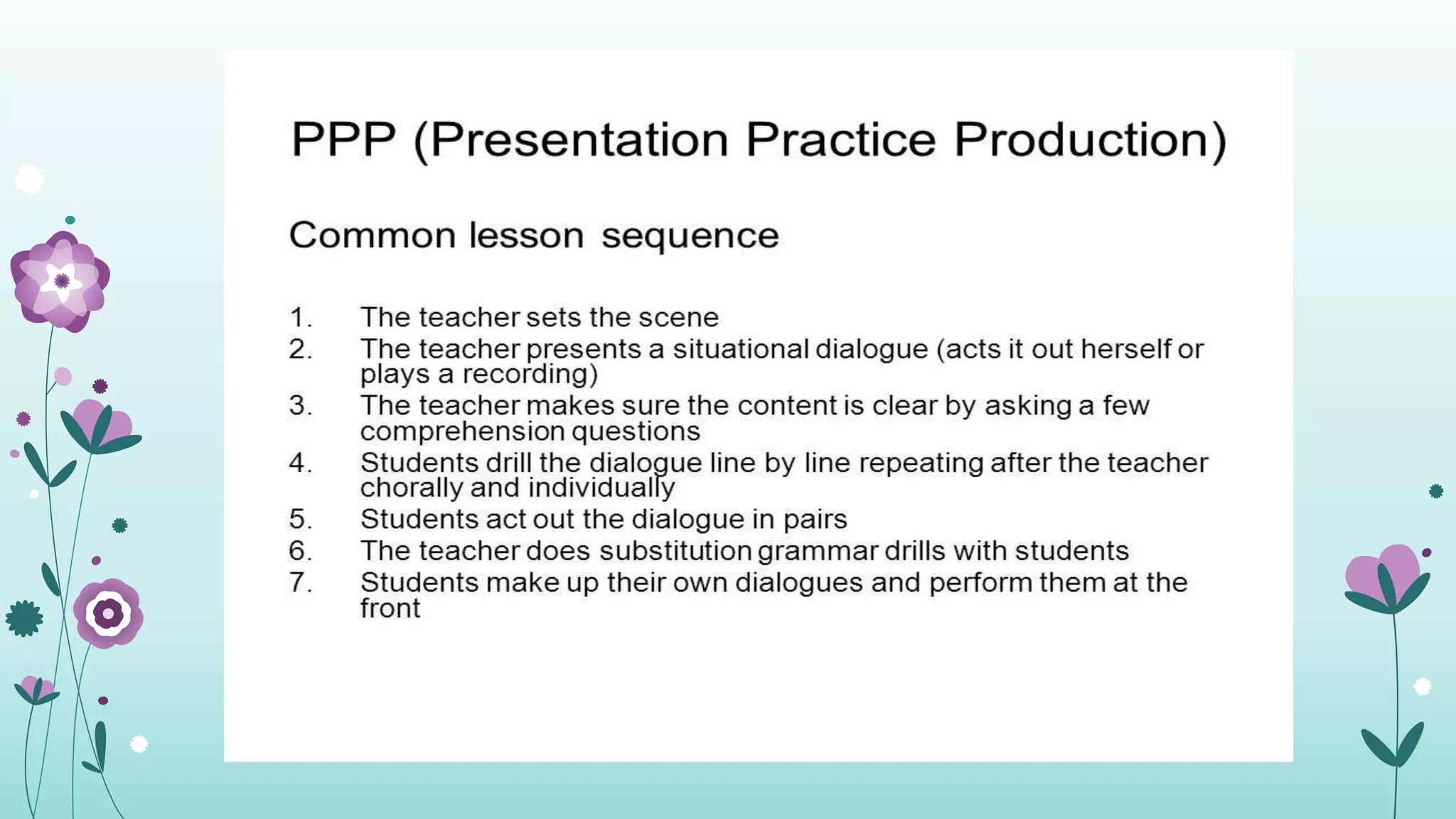 Presentation,practice and production | PPTX