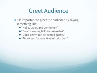 Presentation Skills in the Occupational Therapy Field | PPTX