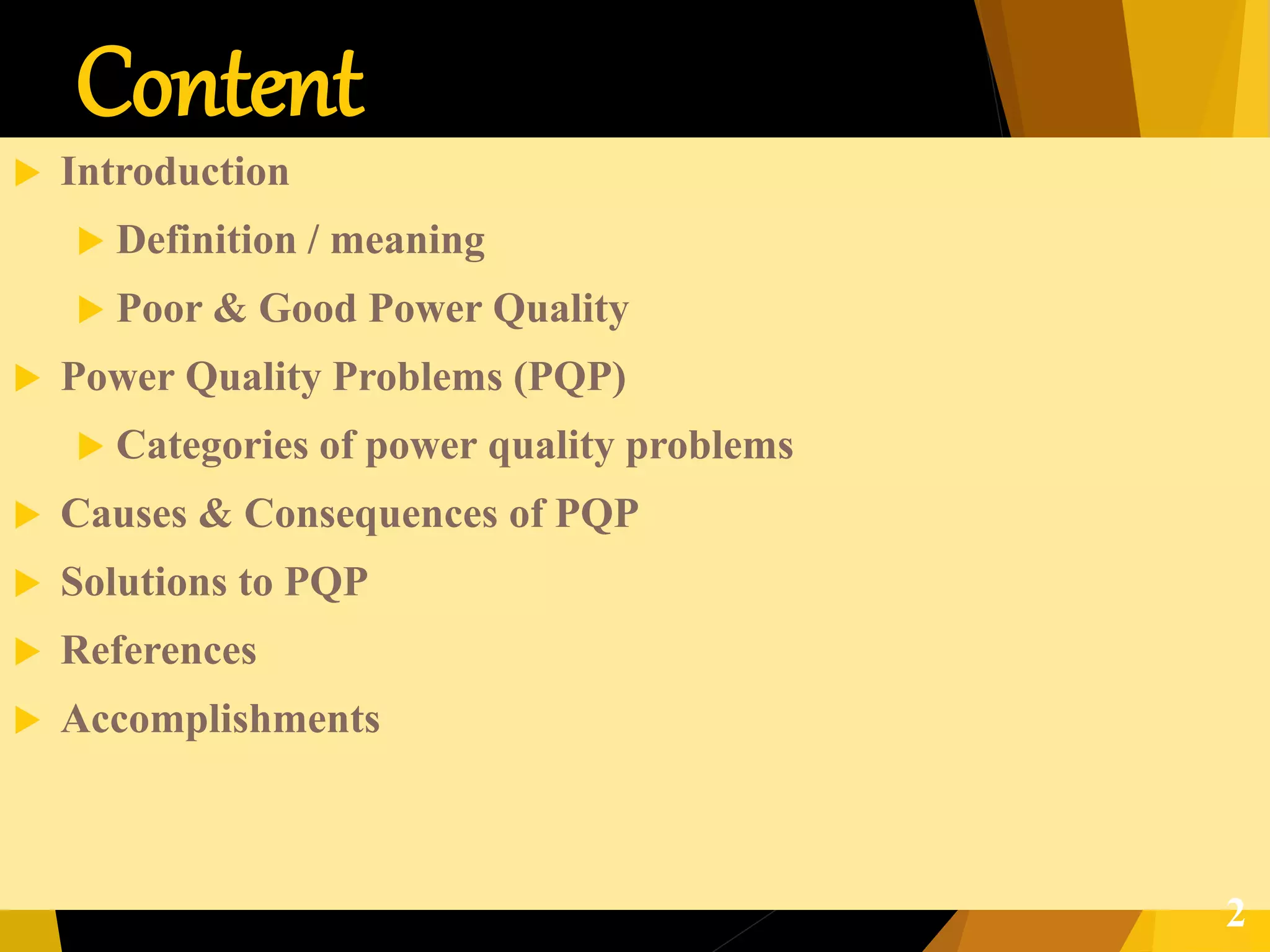 POWER QUALITY PROBLEMS & SOLUTIONS- POWER SYSTEM | PPTX