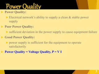 POWER QUALITY PROBLEMS & SOLUTIONS- POWER SYSTEM | PPTX