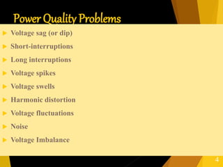 POWER QUALITY PROBLEMS & SOLUTIONS- POWER SYSTEM | PPTX