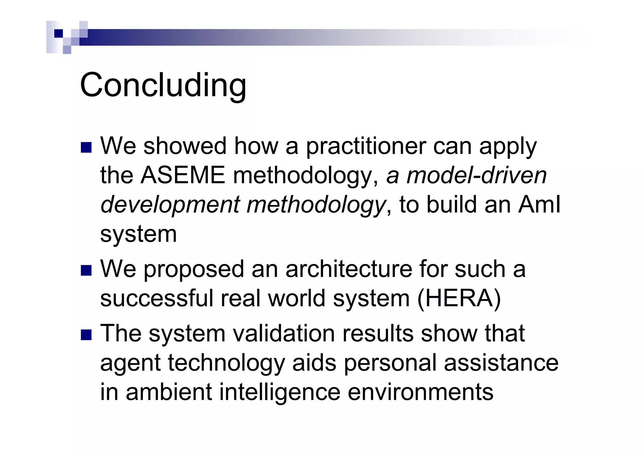 Engineering Ambient Intelligence Systems using Agent Technology | PDF