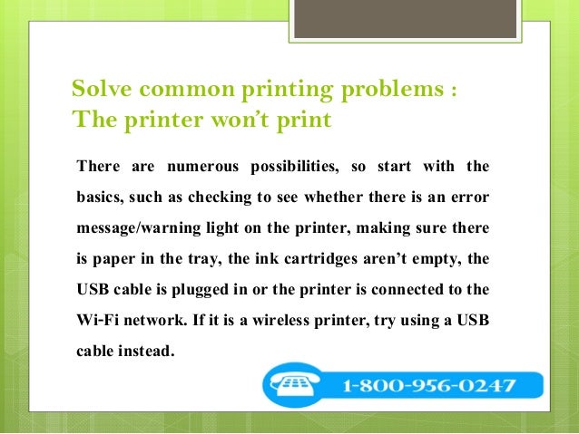 5 Common Printing Problems