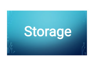 Storage system || storage & it's types. | PDF