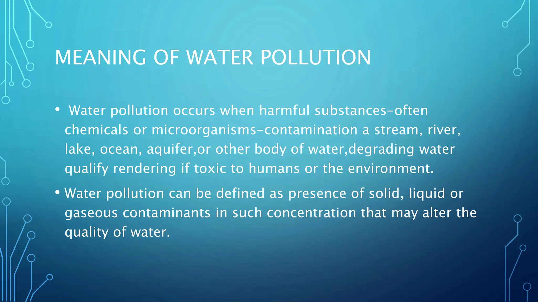 Prevention and Control of Water Pollution | PPTX