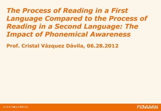 Presentation process of reading esl | PPT