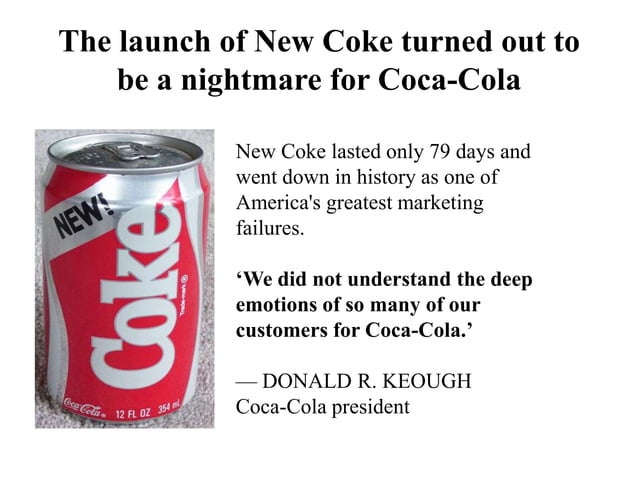 Presentation Product Failure.New Coke | PPTX | Recalls | Consumer Issues