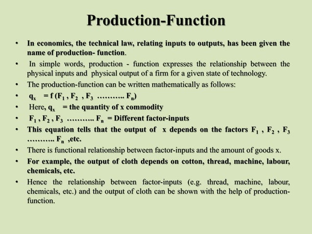 PRODUCTION FUNCTION PPT.pptx