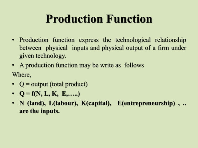 PRODUCTION FUNCTION PPT.pptx