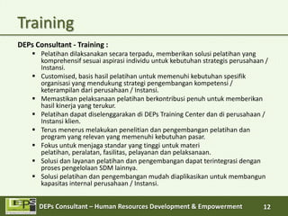 DEPs Consultant | PPT