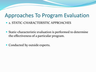 program evaluation | PPTX