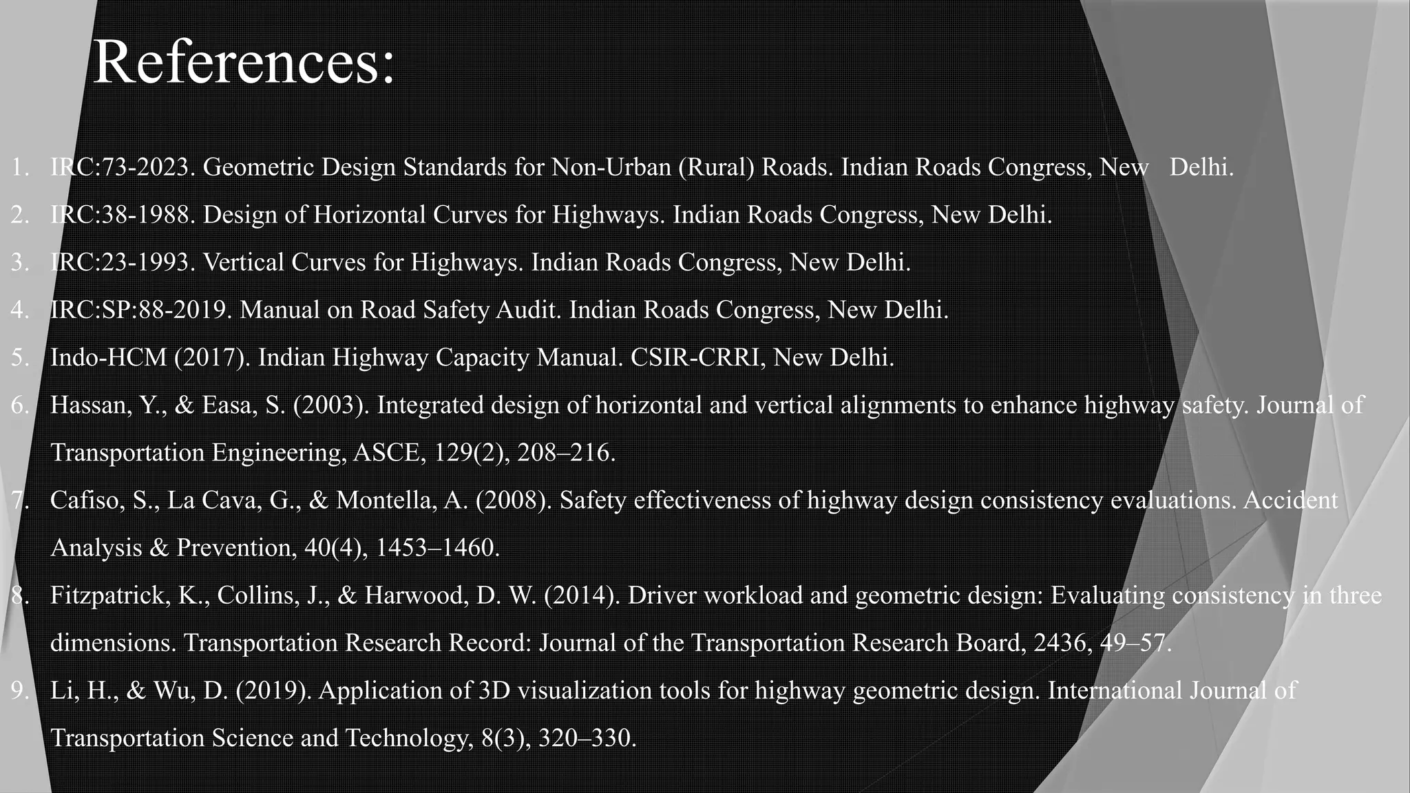 Safety Implementation of 3 Dimensions Alignment Coordination in Highway ...