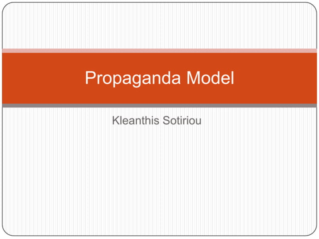Propaganda model P | PPT